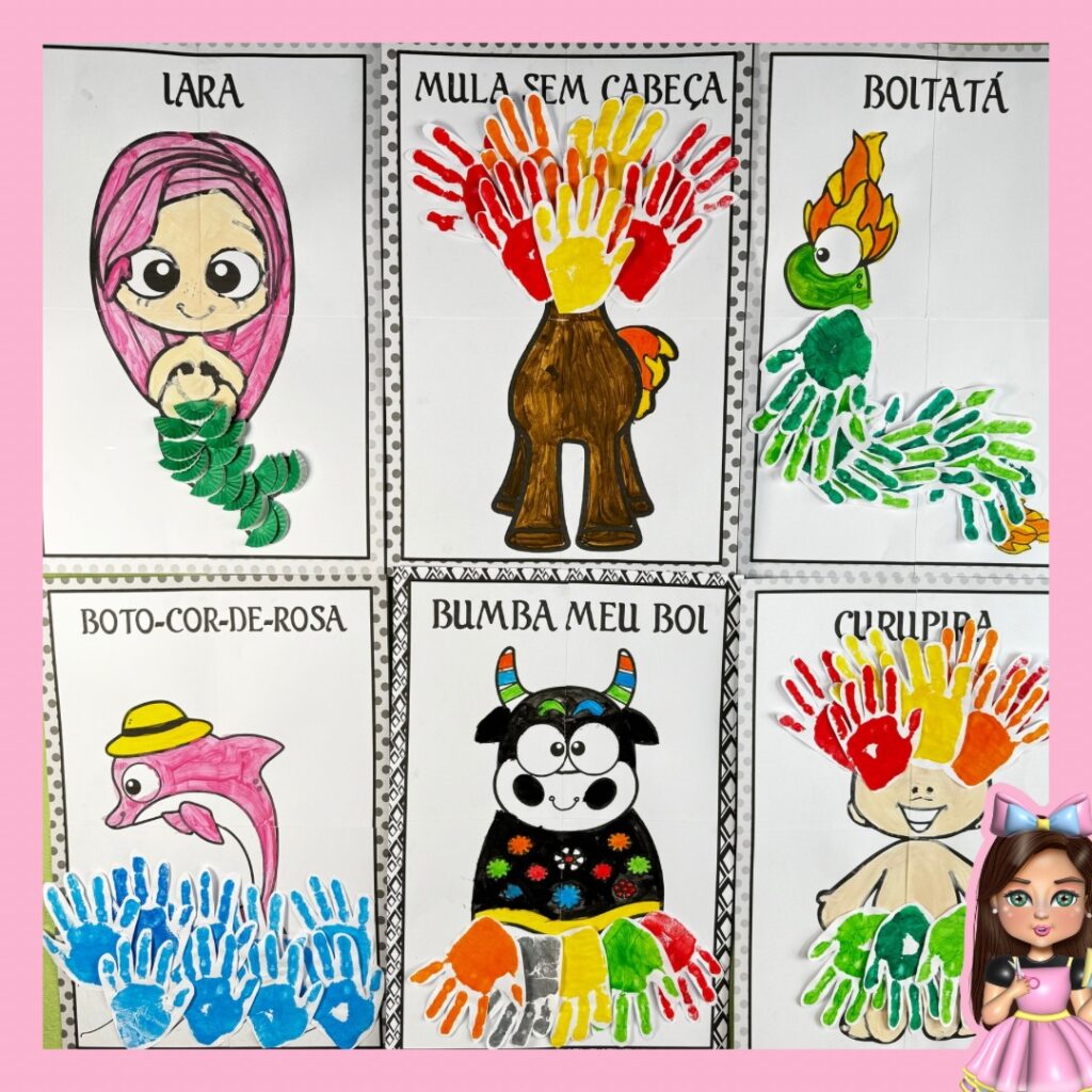 kit cartazes lendas folclóricas - Professora Lucília paulino